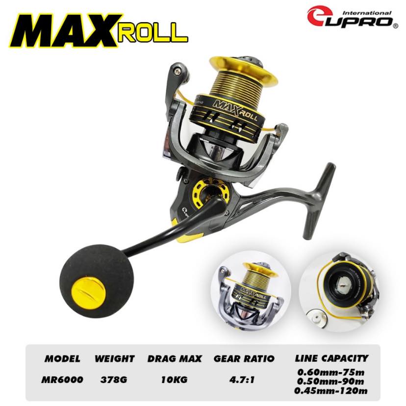 Jual PUSATPANCING5 - Reel Pancing Spinning Eupro Max Roll 6000 5+1BB ...