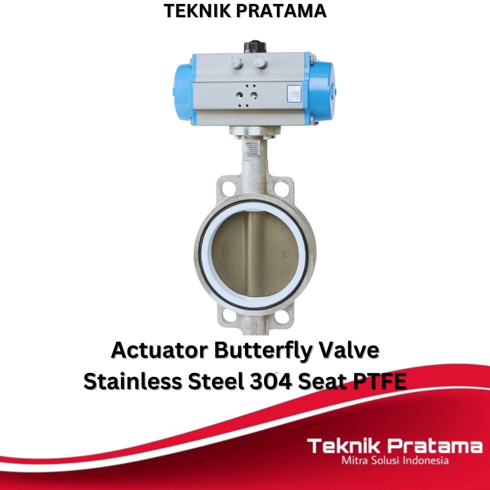 Jual Actuator Butterfly Valve Stainless Steel 304 Seat PTFE Single Acting 2 Inch | Shopee Indonesia