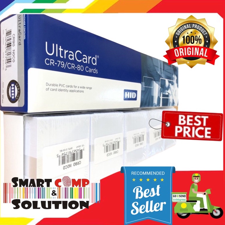 Jual Modern.. ULTRA CARD HID CR-79/CR-80 (BLANK CARD) ID CARD / KARTU ID KOSONG PVC Isi 100pcs ...