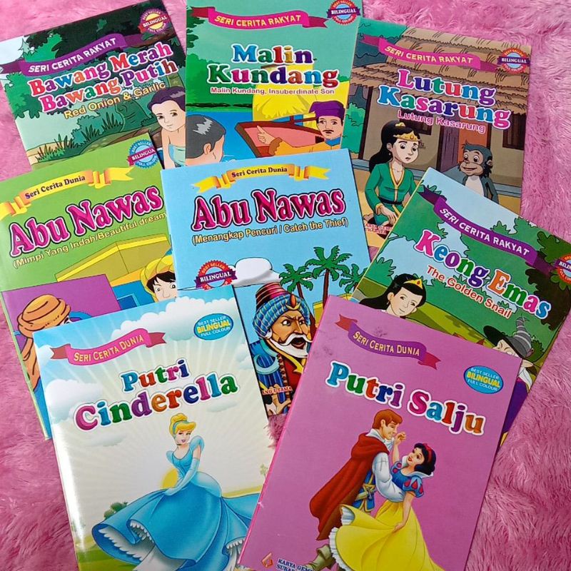 Jual Buku cerita dongeng cerita rakyat murah bergambar berwarna ...
