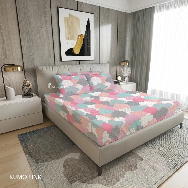 Jual King Rabbit Collagen Sprei Single & Sarung Bantal Guling Motif ...