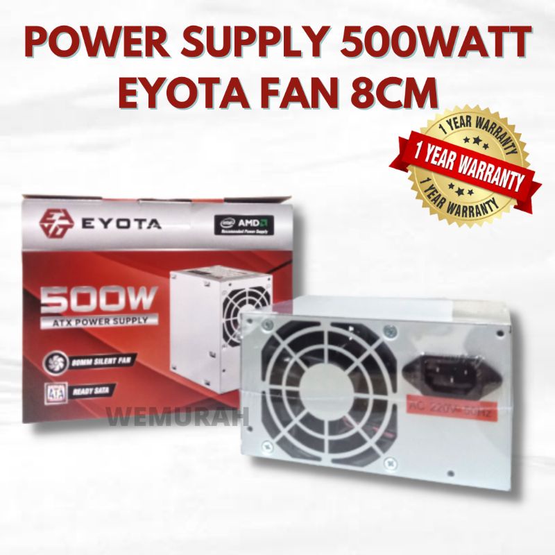 Jual Power Supply 500Watt Komputer- Psu Komputer/Pc 500 Watt | Shopee ...