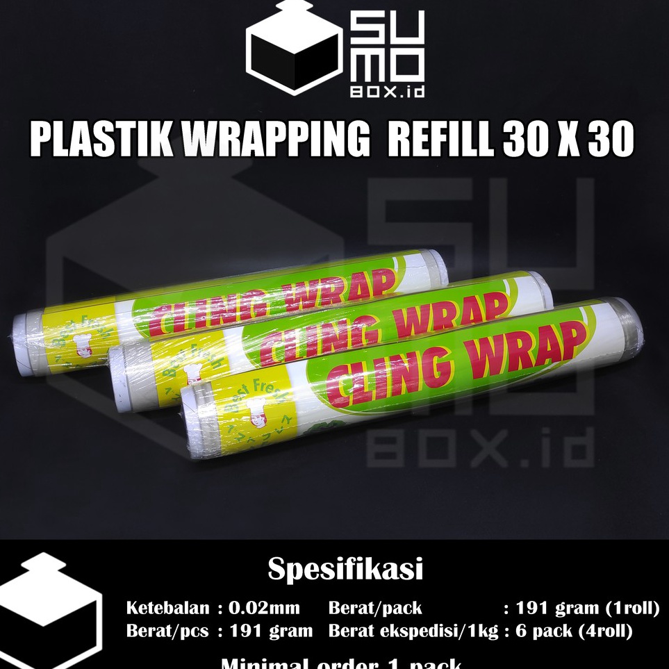 Jual Suplier1st Best cling REFILL plastic wrap 30cm x 30meter plastik ...