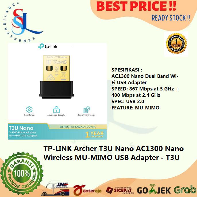Jual Tp-Link Archer T3U Nano Ac1300 Nano Wireless Mu-Mimo Usb Adapter ...