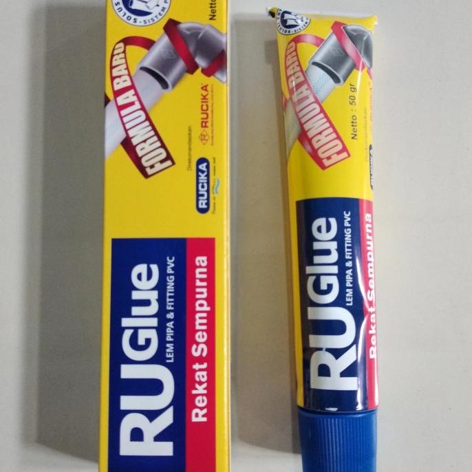 Jual *#*#*#*#] Lem Pipa PVC Rucika Ruglue Tube 50 gr | Shopee Indonesia