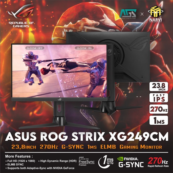 Jual ASUS ROG Strix XG249CM 23.8inch 270Hz IPS 1ms FHD RGB - Gaming ...