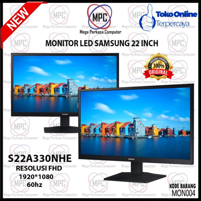 Jual MONITOR LED SAMSUNG 22 INCH S22A330NHE GARANSI RESMI | Shopee ...