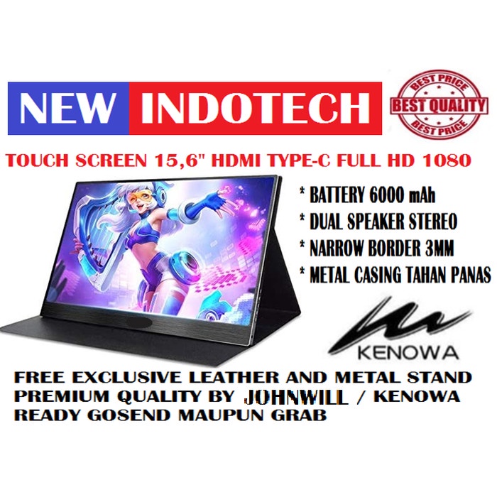 Jual NEW MONITOR 15,6 INCH IPS PORTABLE HDMI MULTI FUNGSI | Shopee Indonesia