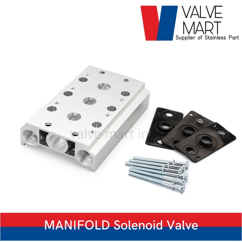 Jual 200M-3F MANIFOLD SOLENOID VALVE 4V210 4V220 3 BARIS | Shopee Indonesia