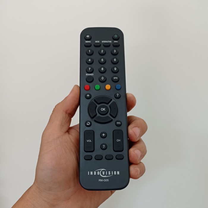 Jual Remot Remote Dekoder Set Up Box STB Original Indovision RM-G05 ...