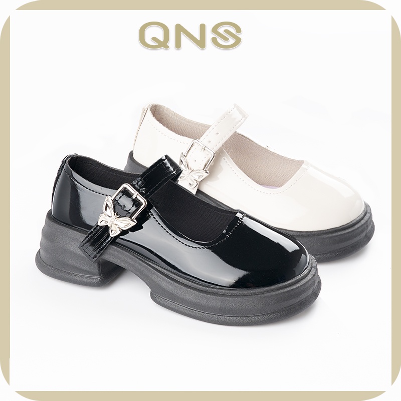 Jual QNS Sepatu Pantofel Wanita Hitam Sepatu Docmart Sepatu Oxford ...