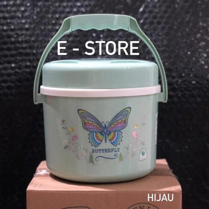 Jual Termos Nasi Mini Rice Bucket Rantang Nasi Motif 1,5 Liter Green ...