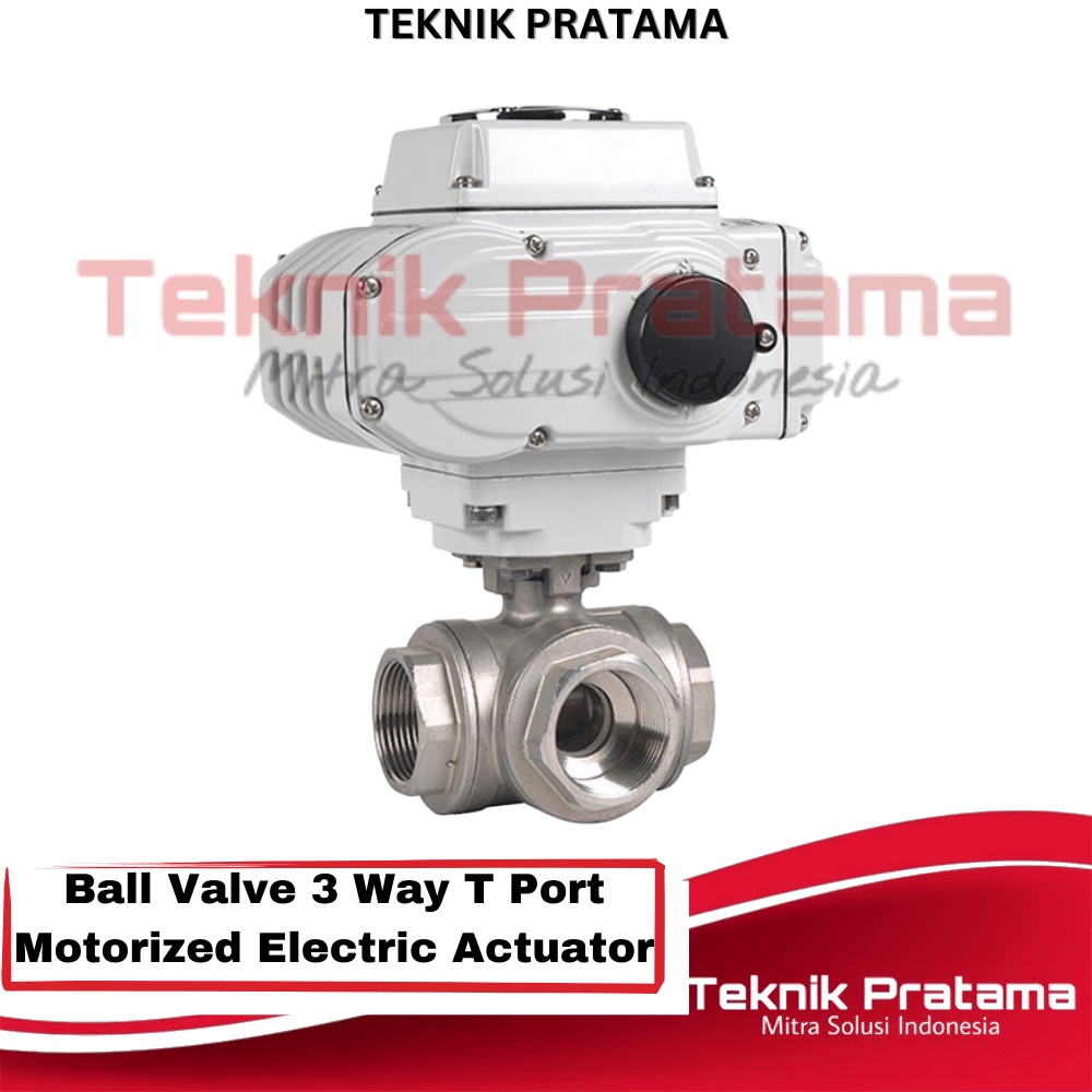 Jual Motorized Electric Actuator On Off Ball Valve 3 Way T Port 2 Inch | Shopee Indonesia