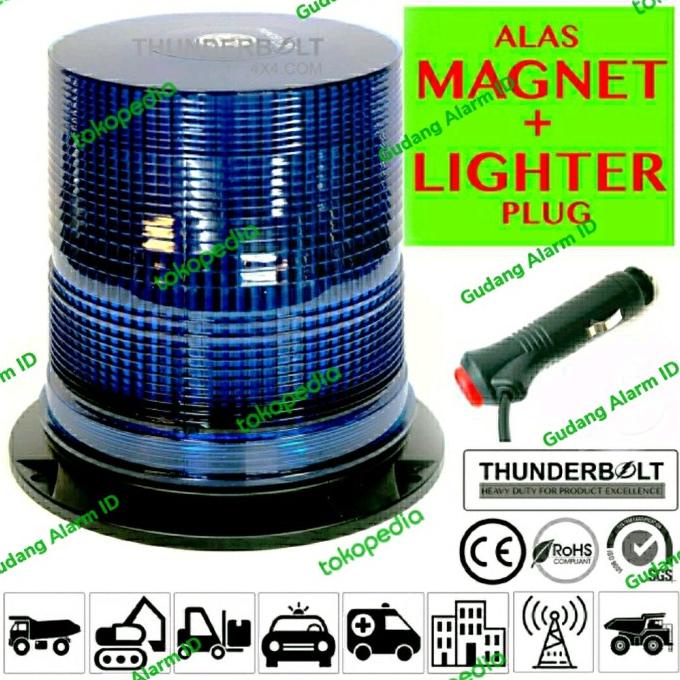 Jual Rotary Lamp Thunderbolt Wl 27 Magnet Smd 5050Led Super Bright 12 ...