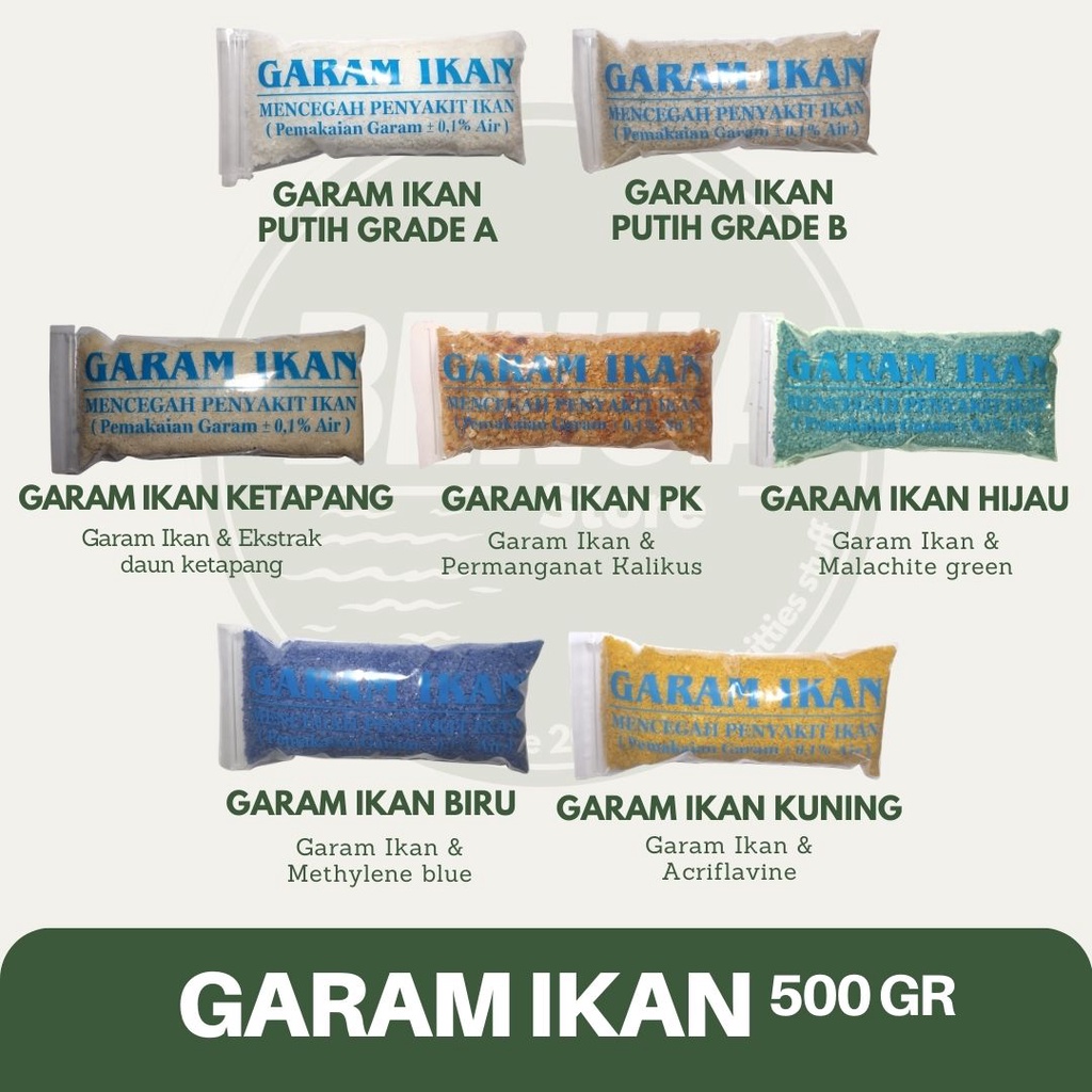Jual Garam Ikan Obat Aquarium 500 Gram / Garam Obat Vitamin Ikan ...