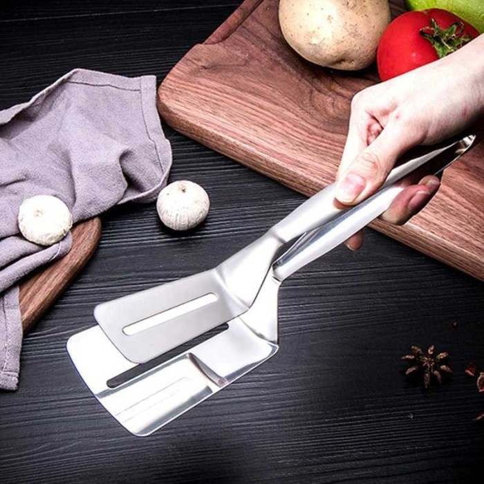 Jual Solet Sodet Sutil Spatula Food Tong Stainless Steel + Capitan ...