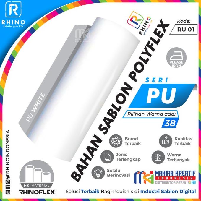 Jual RHINOFLEX Polyflex Korea / poly flex PU Putih - White | Shopee ...