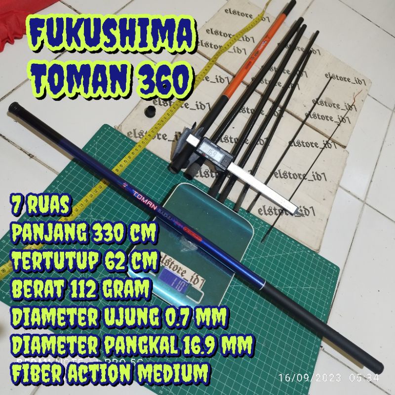Jual Joran TEGEK Pancing 360 bisa buat tiang bendera mini flag majelis ...