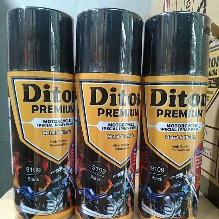 Jual HARGA BERSAHABAT Pilok Pilox Cat Diton Premium Black 9109 Hitam ...