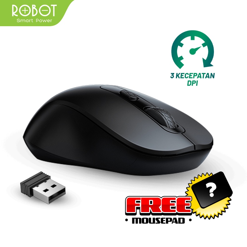 Jual MURRRMERRR Exclusive Shopee ~ Mouse Wireless ROBOT M206 2.4GHz ...