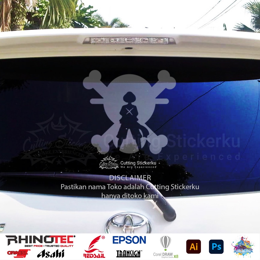 Jual Cutting Sticker Shadow Luffy Scar Tissue Variasi Motor Mobil ...