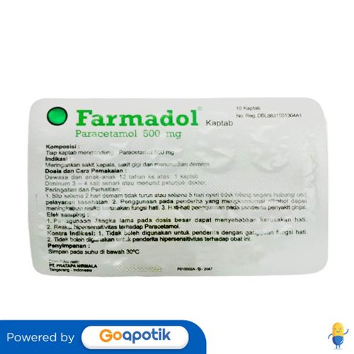 Jual FARMADOL 500 MG STRIP 10 TABLET | Shopee Indonesia