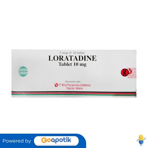 Jual LORATADINE NULAB 10 MG BOX 50 TABLET | Shopee Indonesia
