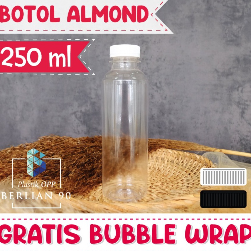 Jual PRODUK TREND Botol Almond 250ML Isi 30 Pcs / Botol Plastik 250ML ...