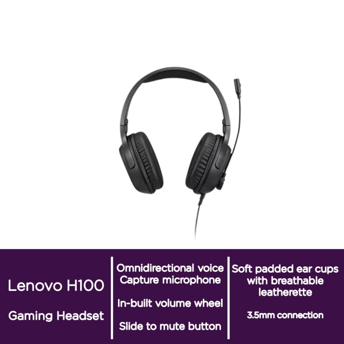 Jual Lenovo Headset Ideapad Gaming H100 Original type GXD1C67963 ...