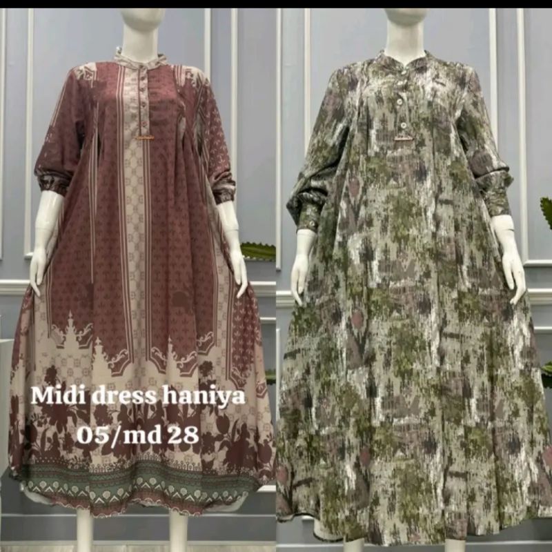 Jual Gamis & Midi salvina Haniyah printing | Shopee Indonesia