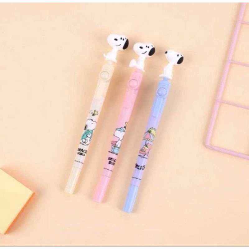Jual Miniso Pen Snoopy Summer Travel Collection Sign Pen | Shopee Indonesia