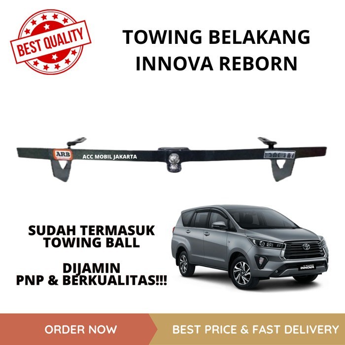 Jual TOWING BAR ARB BESI BUMPER BELAKANG MOBIL INNOVA REBORN | Shopee ...