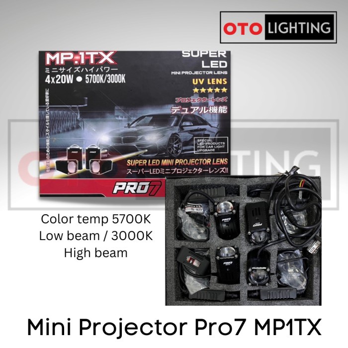 Jual [New Ori] Lampu Mobil Mini Projie Pro7 Mp1Tx Mini Projector ...