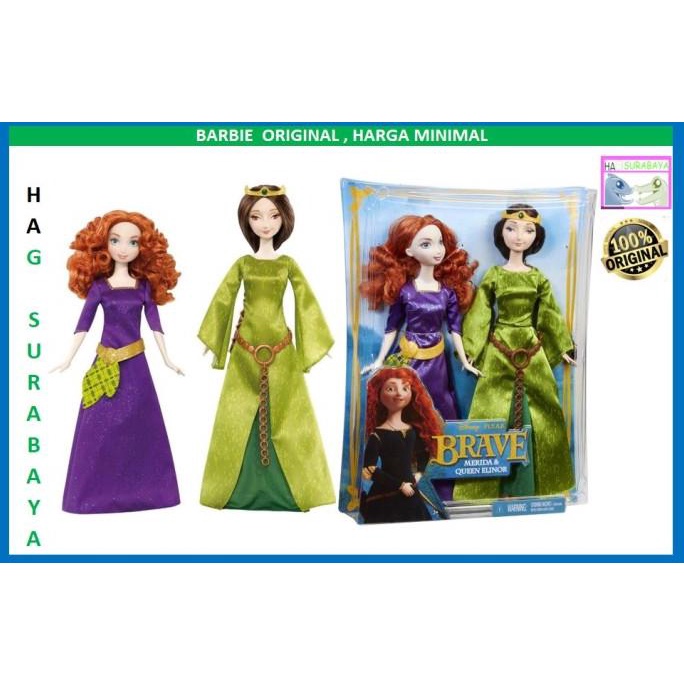 Jual Barbie Disney Pixar Brave Merida and Queen Elinor Doll 2-Pack ...