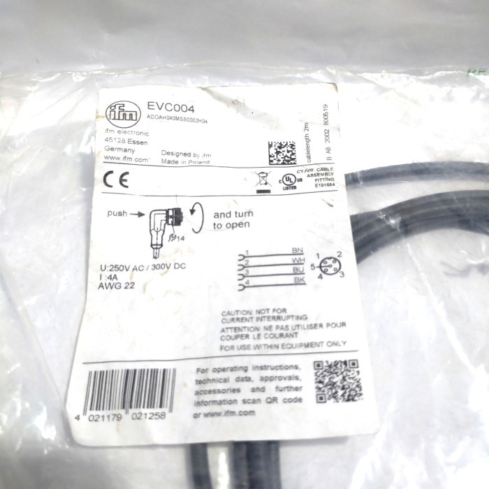 Jual Promo Kabel Conector Ifm Evc004 Ifm Evc004 Female | Shopee Indonesia