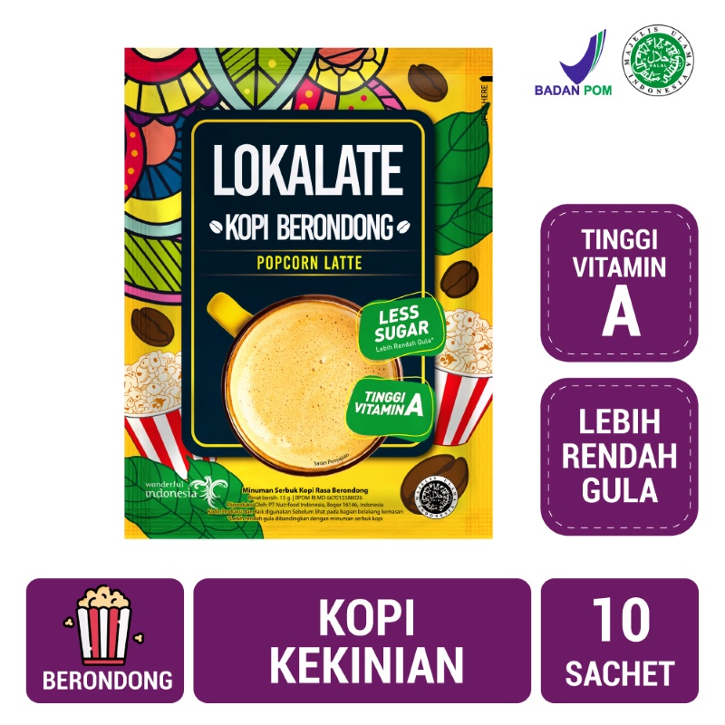 Jual Lokalate Kopi Berondong 10 sachet | Shopee Indonesia