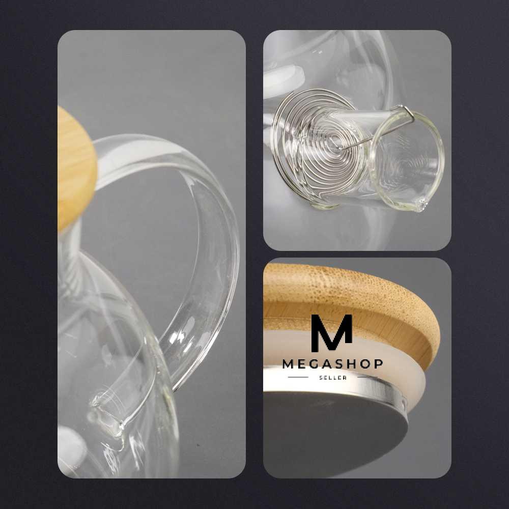 Jual One Two Cups Teko Pitcher Teh Chinese Teapot Maker Glass 1L - BR-384 | Shopee Indonesia