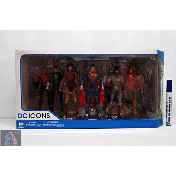 Jual New Ori Action Figure Dc Icons Justice League Set 7 Berkualitas ...
