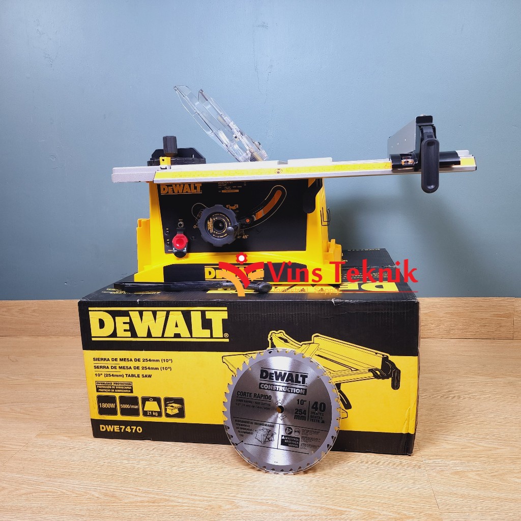 Jual Promo 1 Hari Dewalt DWE7470 Table Saw 10 Inch Mesin Potong Kayu Meja Circular Saw DWE 7470 Shopee Indonesia