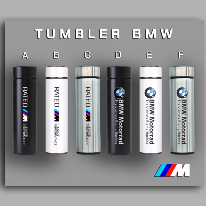 Jual TUMBLER BMW M POWER MOTORRAD STAINLESS BOTOL TERMOS 500 ML ...