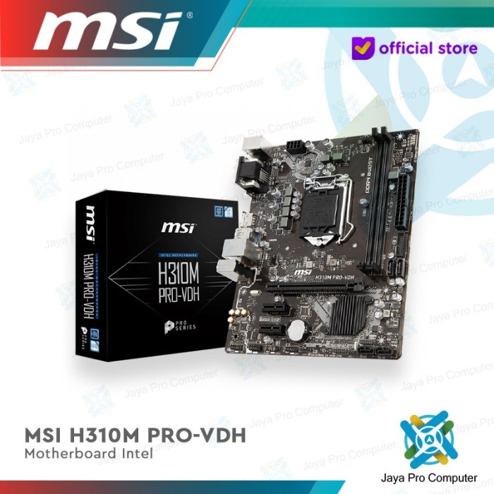 Jual Motherboard Msi H310M Pro-Vdh (Lga1151, H310, Ddr4, Sata Iii ...