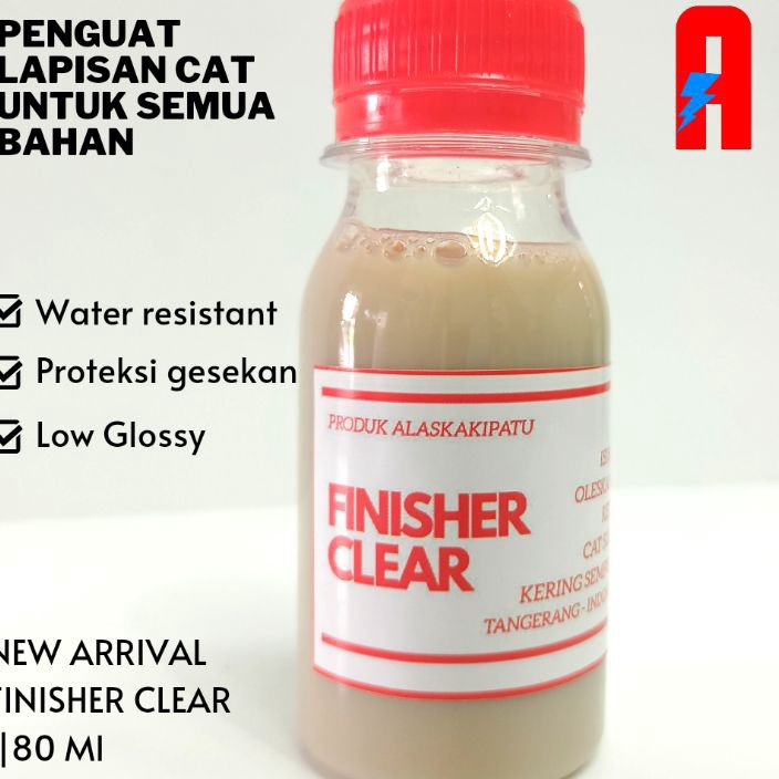 Jual Promo!! Finisher acrylic clear lapisan cat untuk sepatu water ...