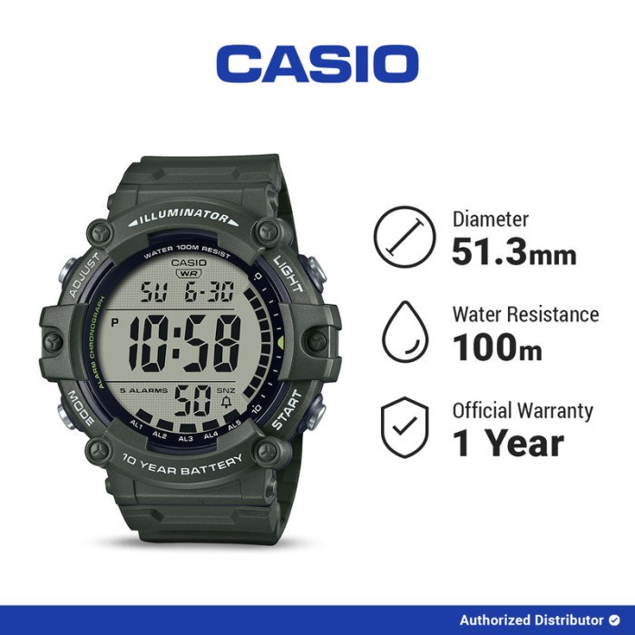 Jual [READY INSTANT] Casio Jam Tangan Pria AE-1500WHX-3AVDF Digital Original | Shopee Indonesia