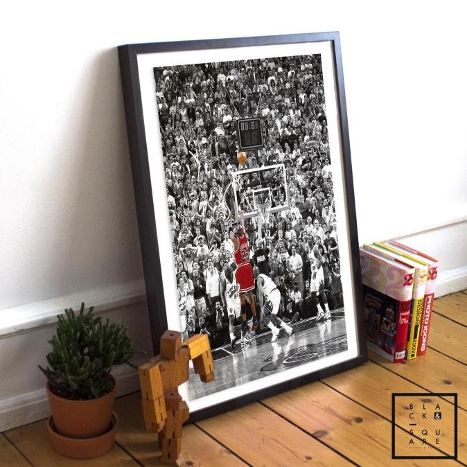 Jual Poster Kayu Premium - Poster Basket Jordan - Fiber Frame 42x60 cm ...