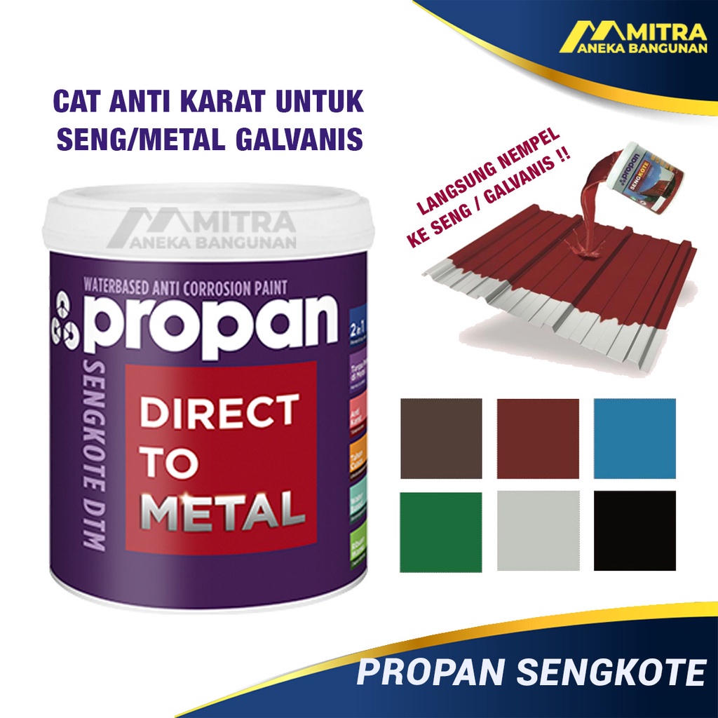 Jual Propan Sengkote Cat Anti Karat Untuk Seng Metal Gaanis Spandek ...