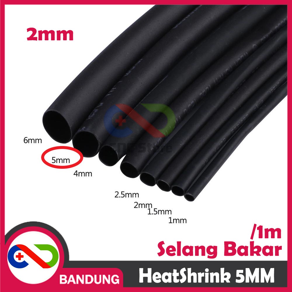 Jual HEATSHRINK 5MM HEAT SHRINK SELANG BAKAR SELONGSONG BAKAR TUBING ...