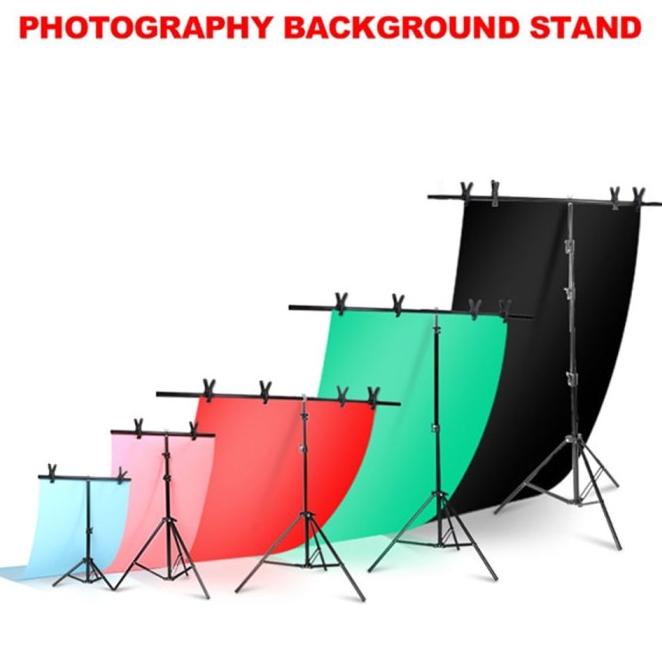Jual Zona Tiang Background Stand Portable Layar Studio Vlog Backdrop ...