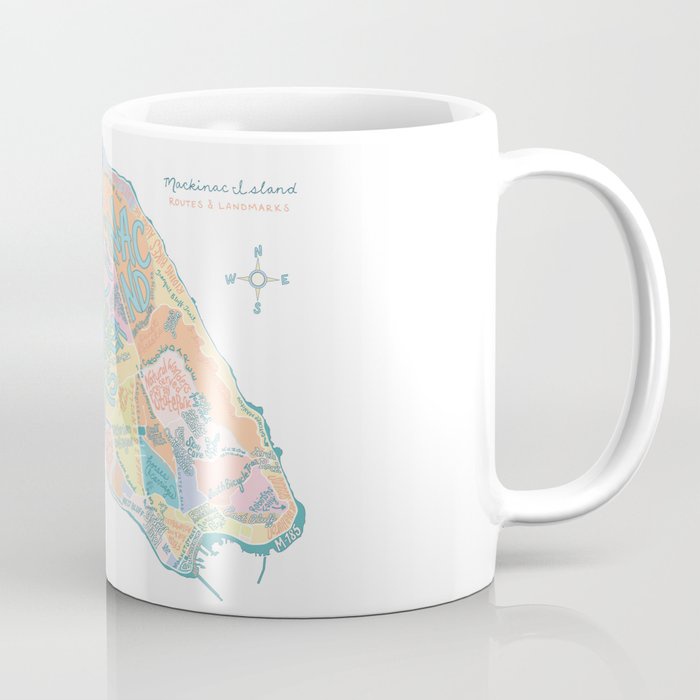 Jual Mug Kopi Pastel Peta Pulau Mackinac | Shopee Indonesia