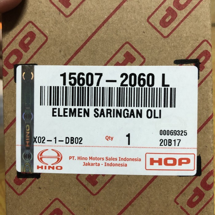 Jual Filter oli tranmisi hino 15607-2060 HOP oil filter transmission ...