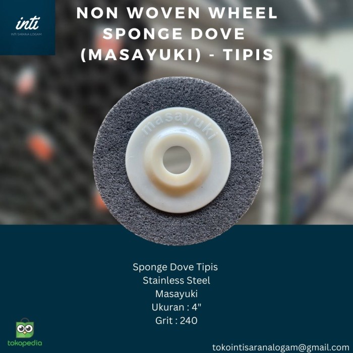 Jual Non Woven Wheel / Sponge Dove Masayuki Tipis (4 Inch) | Shopee ...